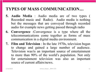 Mass communication rawal a. | PPT