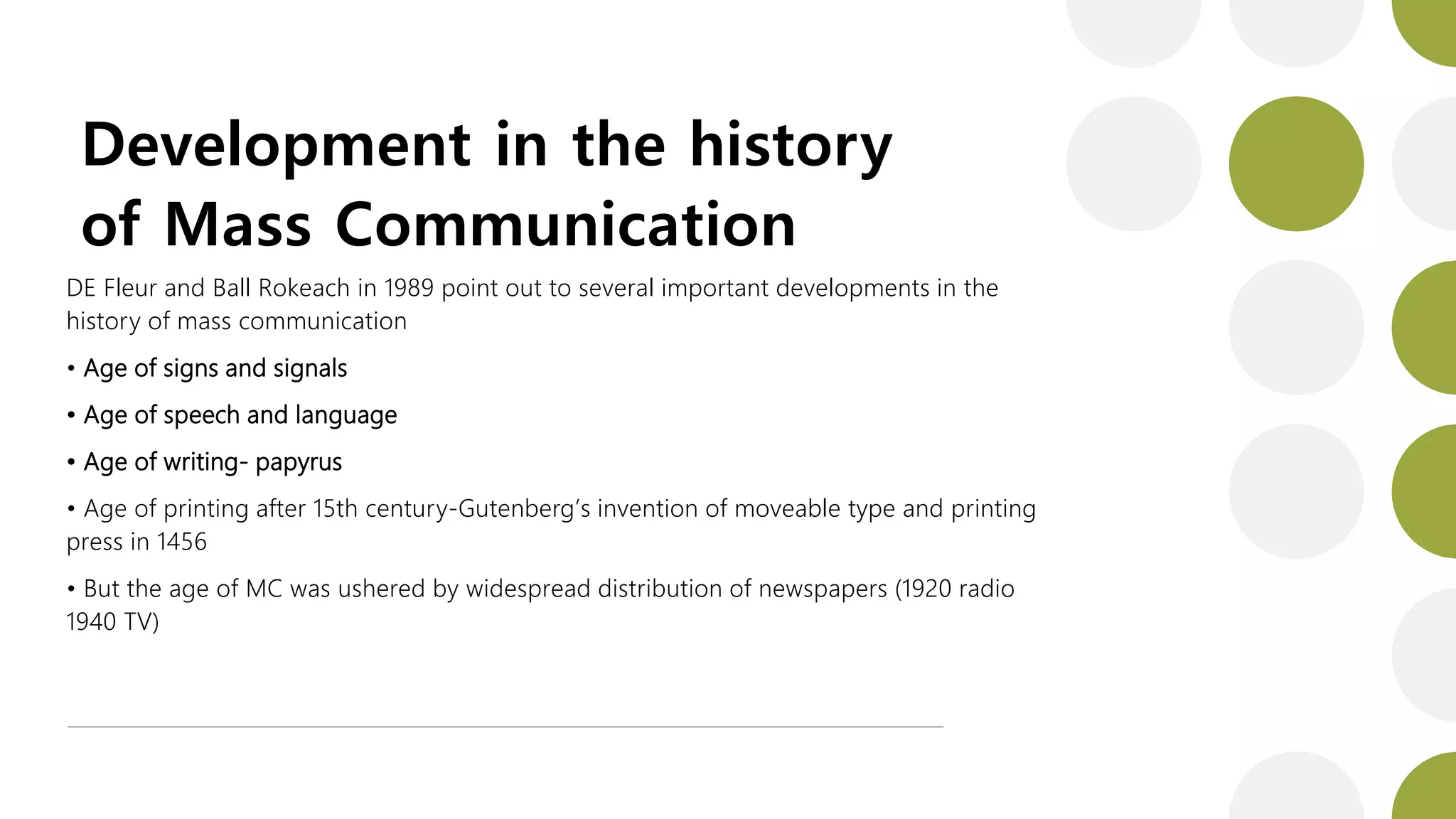 Mass communication theory –evolution and development.pptx