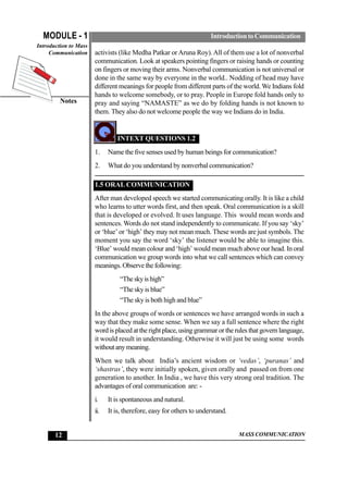 Mass Communication unit 1 | PDF