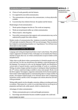 Mass Communication unit 1 | PDF