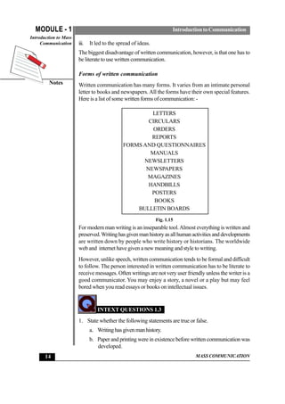 Mass Communication unit 1 | PDF