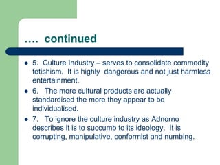 Mass culture theory 2013 | PDF