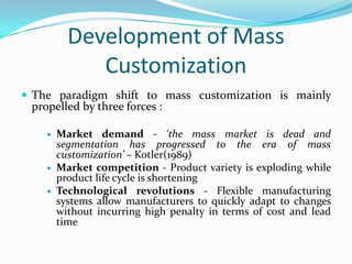 Mass customization | PPTX