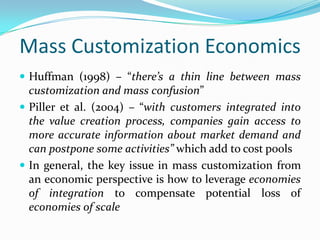Mass customization | PPTX