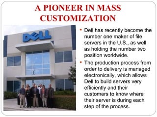 Mass Customization | PPT | Business | Business and Finance