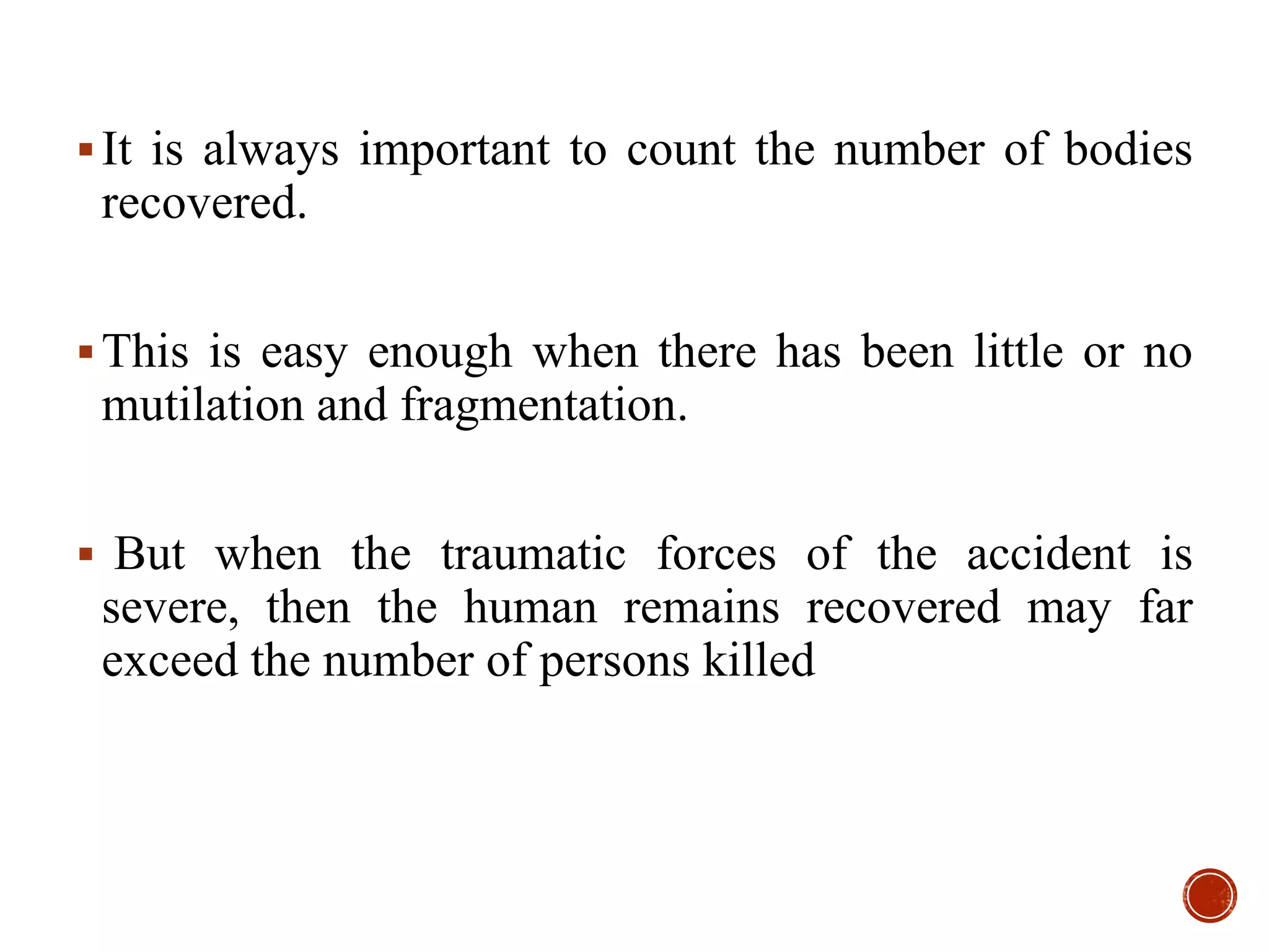 Mass disaster in Forensic Medicine | PPTX