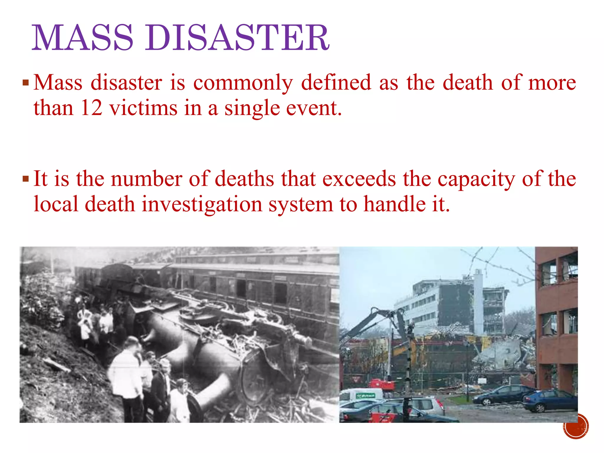 Mass disaster in Forensic Medicine | PPTX