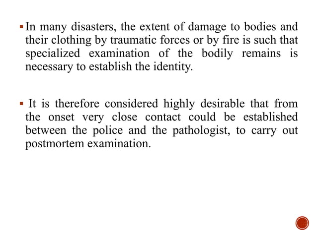 Mass disaster in Forensic Medicine | PPTX