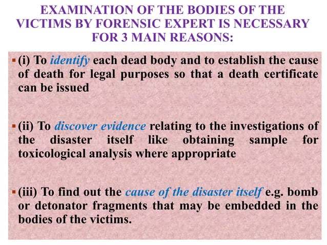 Mass disaster in Forensic Medicine | PPTX