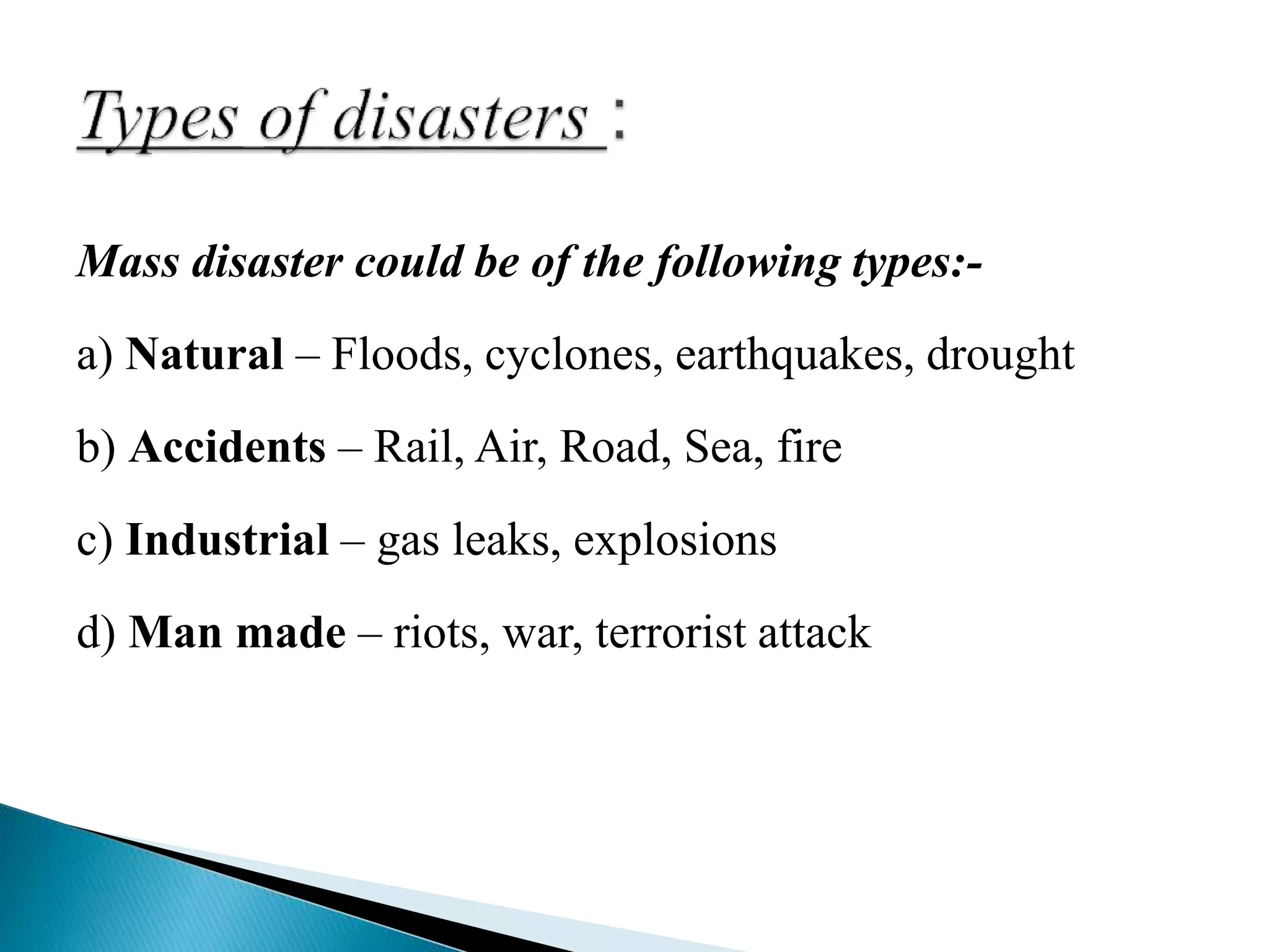 Mass disaster management | PPTX