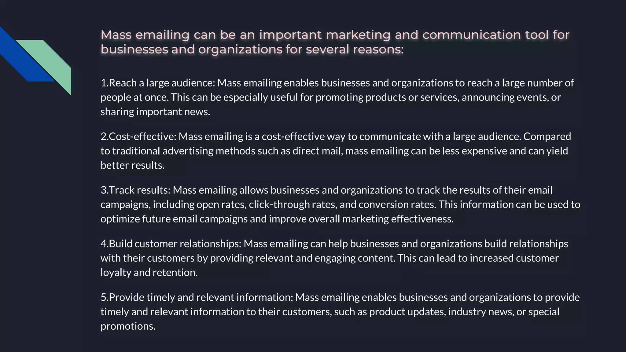 Mass emailing | PPT