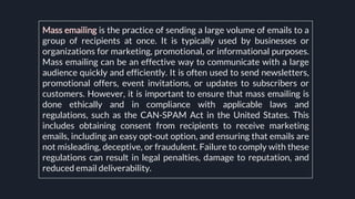 Mass emailing | PPT