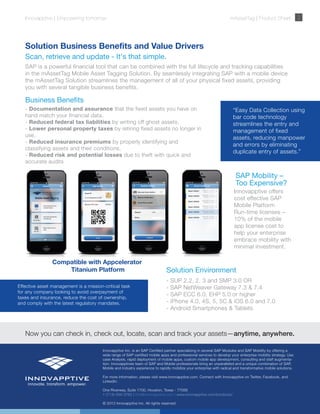 Innovapptive's Mobile Asset Tagging Solution | PDF