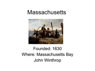 Massachusetts (example) | PPT