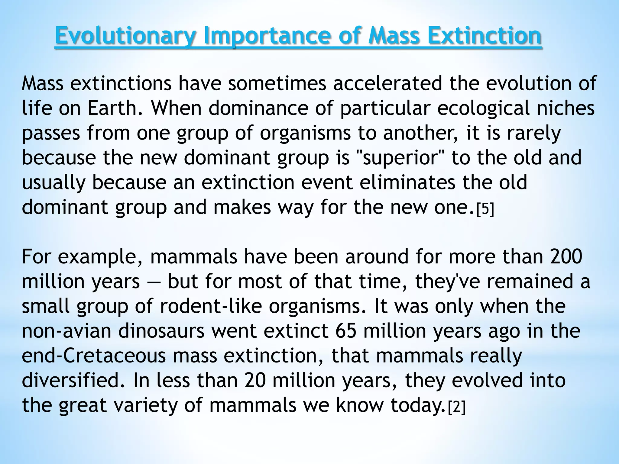 Mass extinction | PPTX | Biological Sciences | Science
