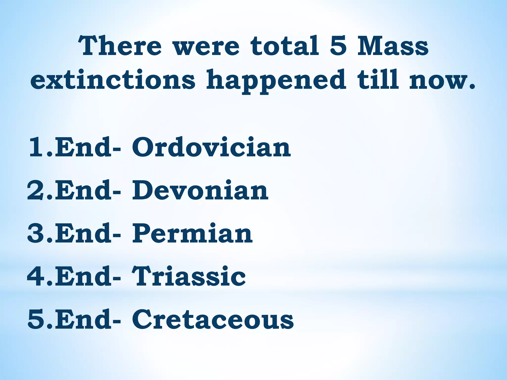 Mass extinction | PPTX