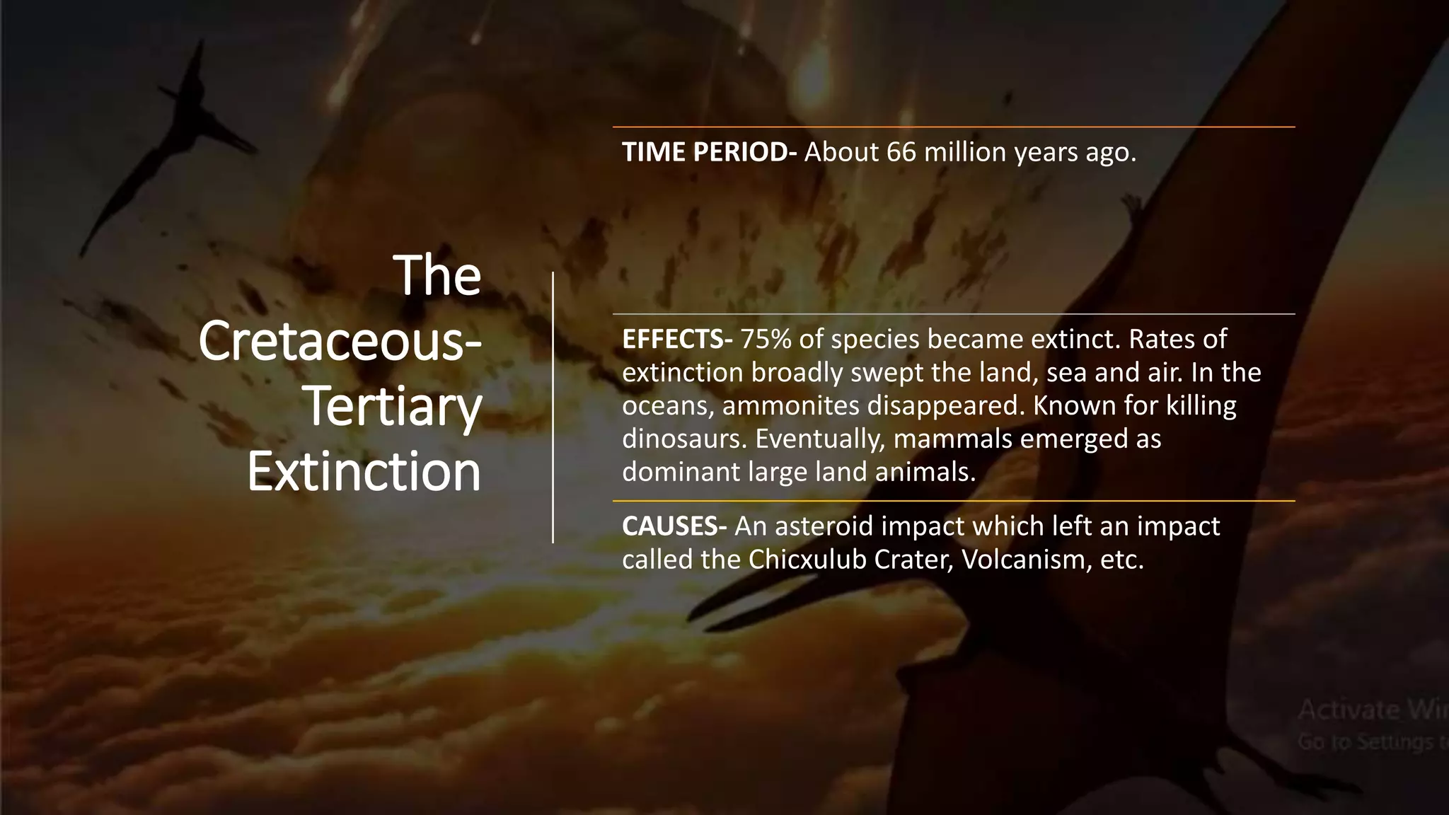 MASS EXTINCTION | PPT