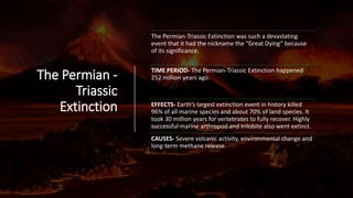 MASS EXTINCTION | PPT