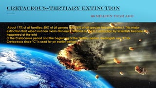 MASS EXTINCTION, the role in evolution, and the types of mass ...