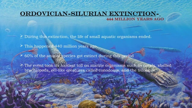 MASS EXTINCTION, the role in evolution, and the types of mass ...