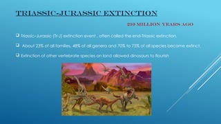 MASS EXTINCTION, the role in evolution, and the types of mass extinction | PPT