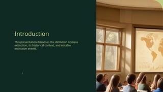 About five extinctions happen in earth ppt | PPT