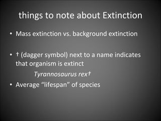 Mass extinction notes | PPT
