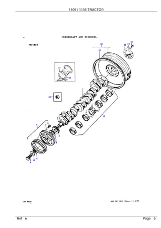 Massey ferguson 1135 tractor service parts catalogue manual | PDF