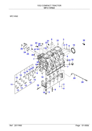 Massey ferguson 1552 compact tractor parts catalogue manual | PDF