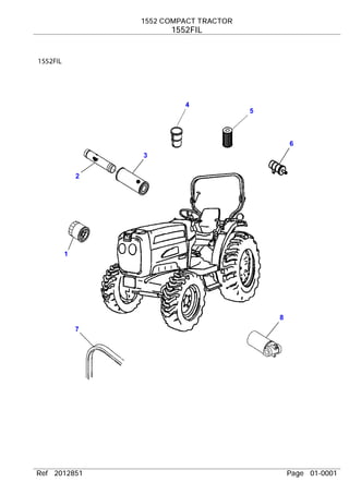 Massey ferguson 1552 compact tractor parts catalogue manual | PDF