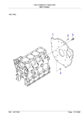 Massey ferguson 1552 compact tractor parts catalogue manual | PDF