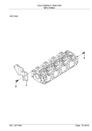 Massey ferguson 1552 compact tractor parts catalogue manual | PDF