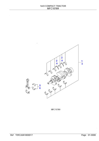 Massey ferguson 1643 compact tractor parts catalogue manual | PDF