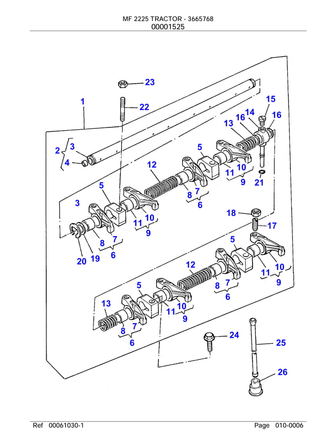 Massey ferguson 2225 tractor service parts catalogue manual | PDF