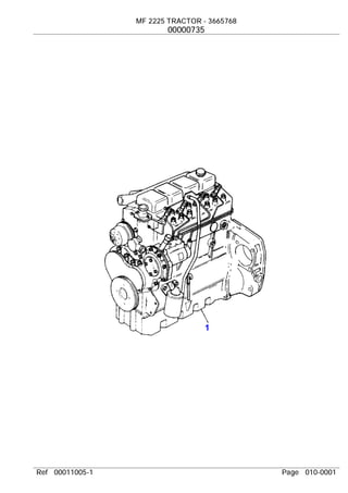 Massey ferguson 2225 tractor service parts catalogue manual | PDF
