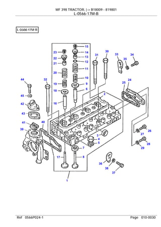 Massey ferguson 398 tractor, b18009 parts catalogue manual | PDF | Auto ...