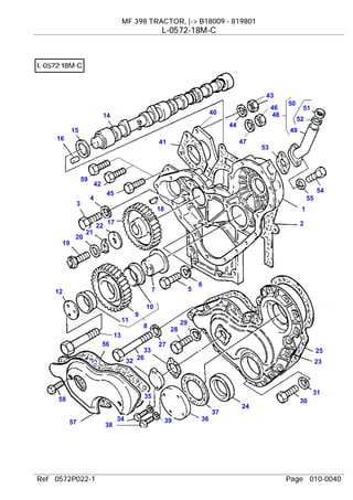 Massey ferguson 398 tractor, b18009 parts catalogue manual | PDF | Auto ...