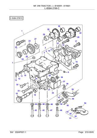Massey ferguson 398 tractor, b18009 parts catalogue manual | PDF | Auto ...