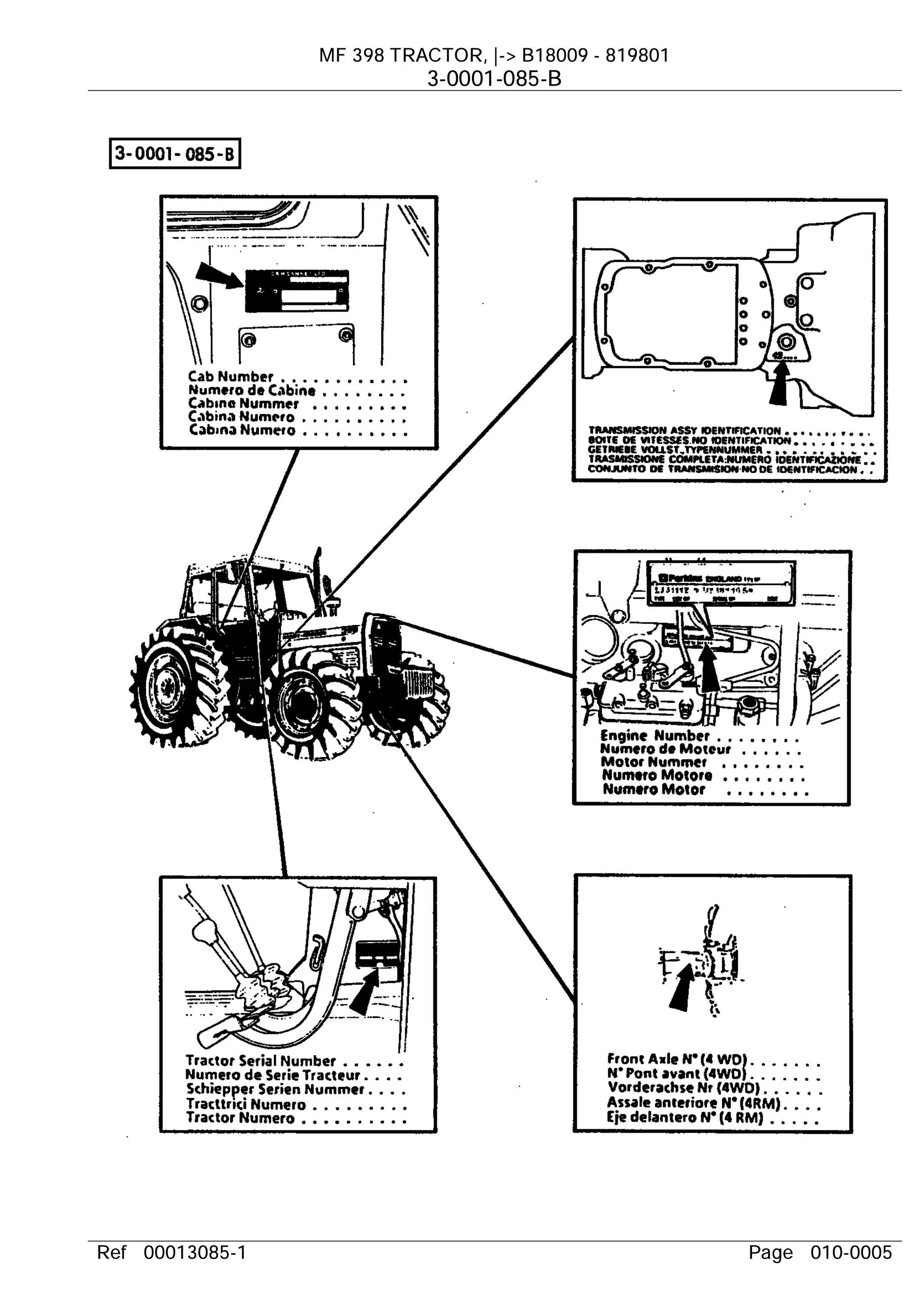 Massey Ferguson 398 TRACTOR, - B18009 Parts Catalogue Manual.pdf