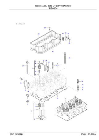 Massey ferguson 4608 utility tractor service parts catalogue manual ...