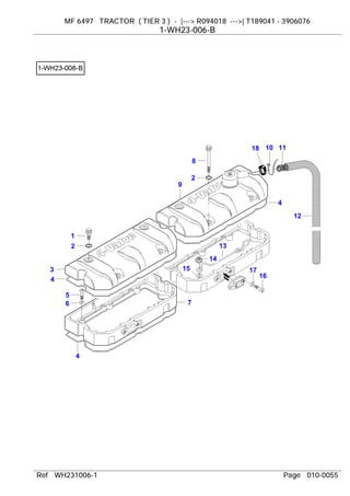 Massey ferguson 6497 tractor (tier 3) ( -- r094018 --- t189041) service ...