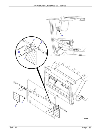 Massey ferguson 9795 moissonneuse batteuse parts catalogue manual | PDF