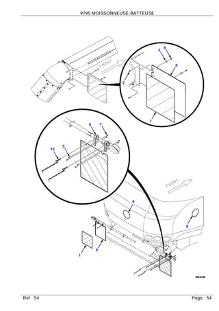 Massey ferguson 9795 moissonneuse batteuse parts catalogue manual | PDF