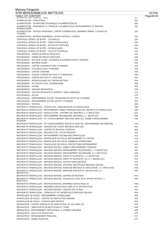 Massey ferguson 9795 moissonneuse batteuse parts catalogue manual | PDF