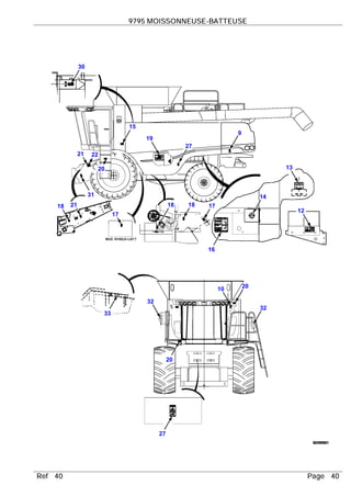 Massey ferguson 9795 moissonneuse batteuse parts catalogue manual | PDF