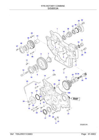 Massey ferguson 9795 rotary combine parts catalogue manual | PDF