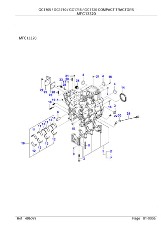 Massey ferguson gc1720 compact tractors parts catalogue manual | PDF