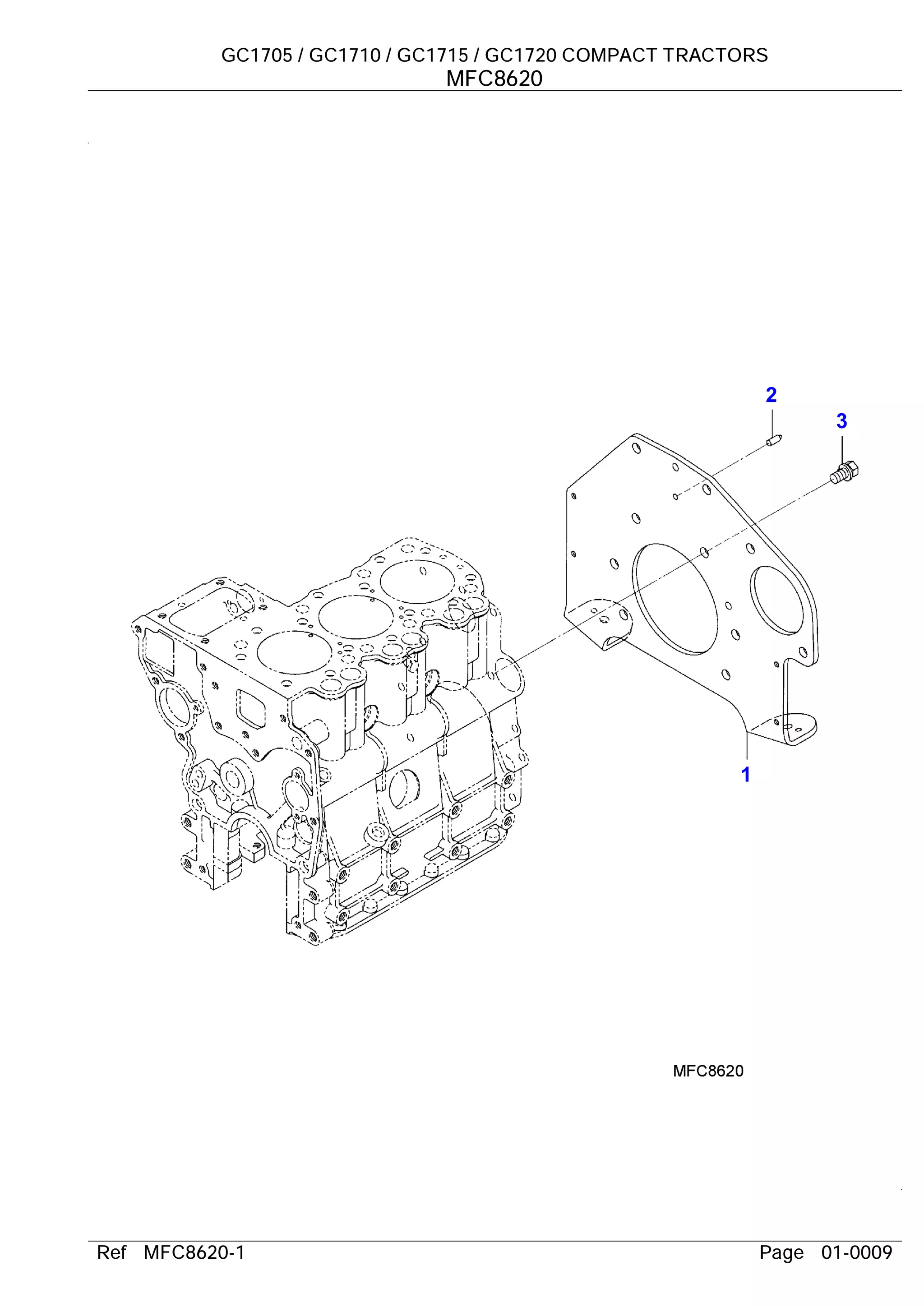 Massey ferguson gc1720 compact tractors parts catalogue manual | PDF