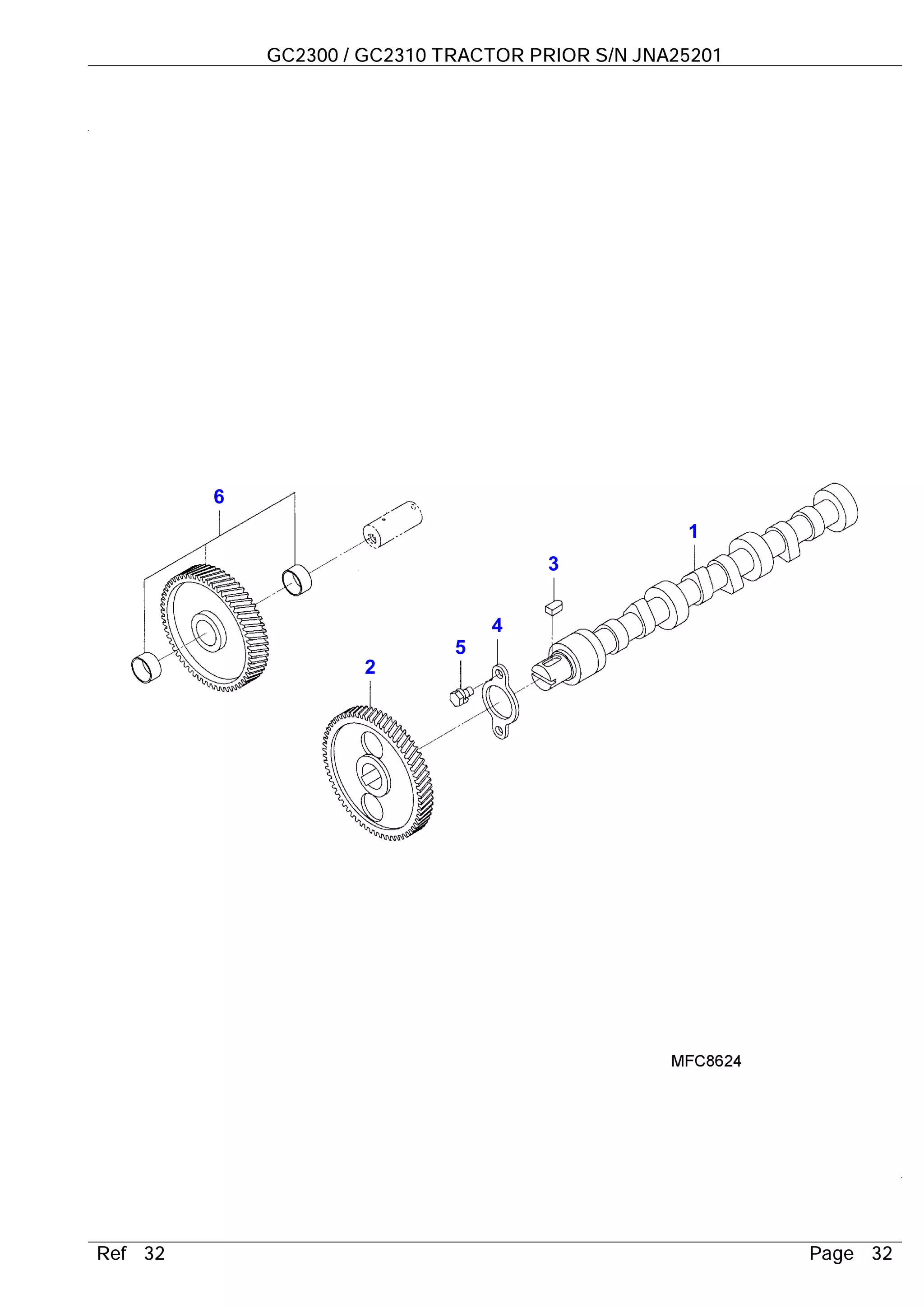 Massey ferguson gc2300 tractor (prior sn jna25201) parts catalogue manual (part no. 651743) | PDF