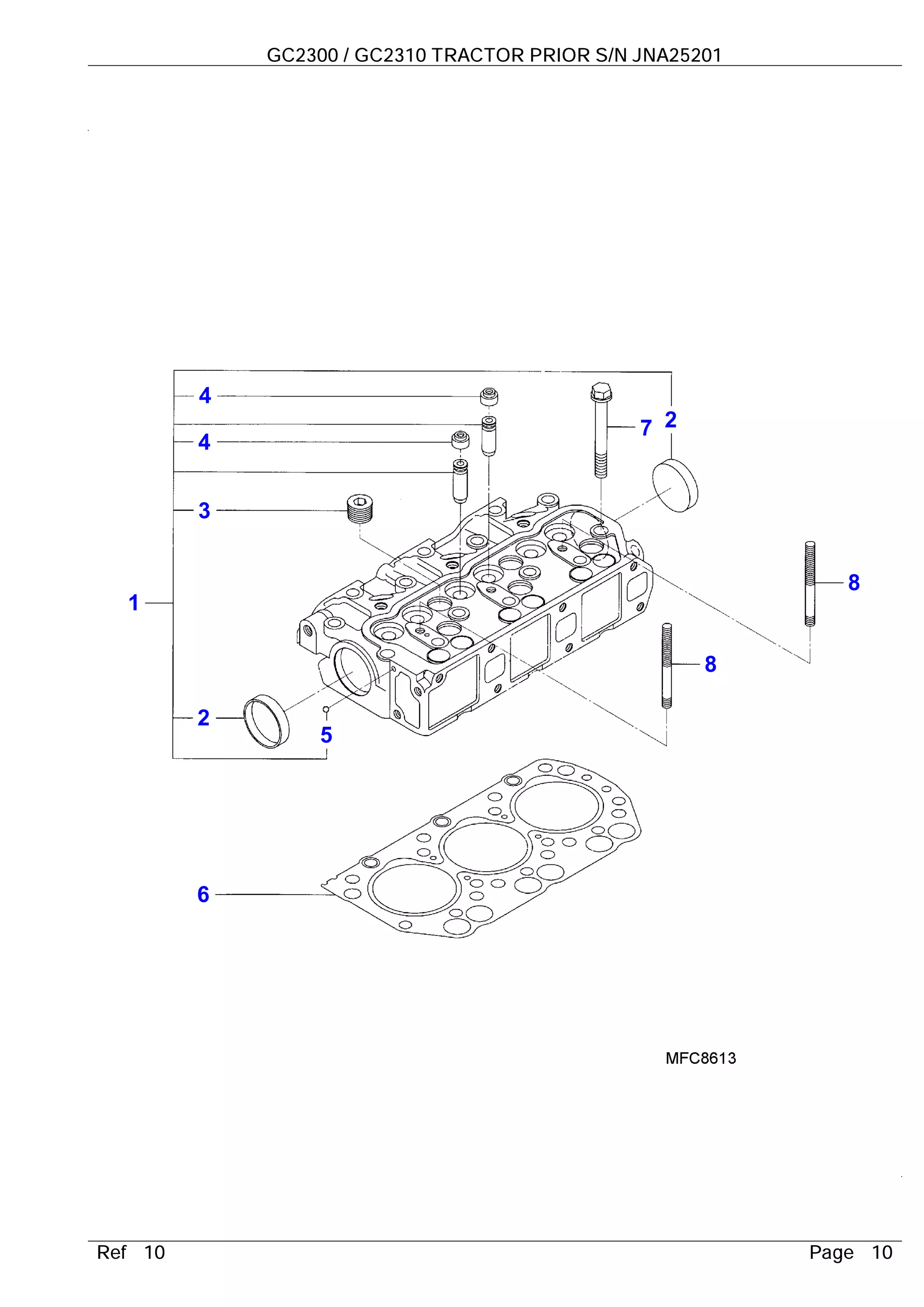 Massey ferguson gc2300 tractor (prior sn jna25201) parts catalogue ...